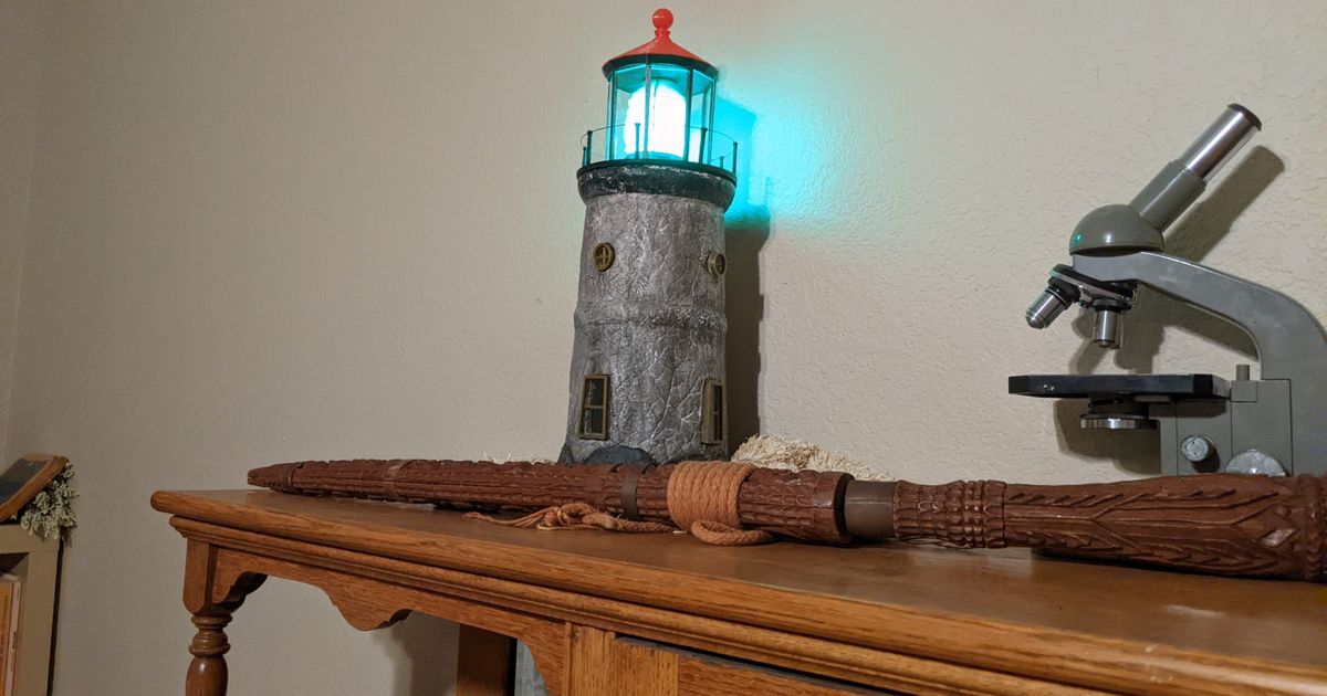 Ceramic Tower Lighthouse Lamp Conversion by ManOnTheMoonStudio ...