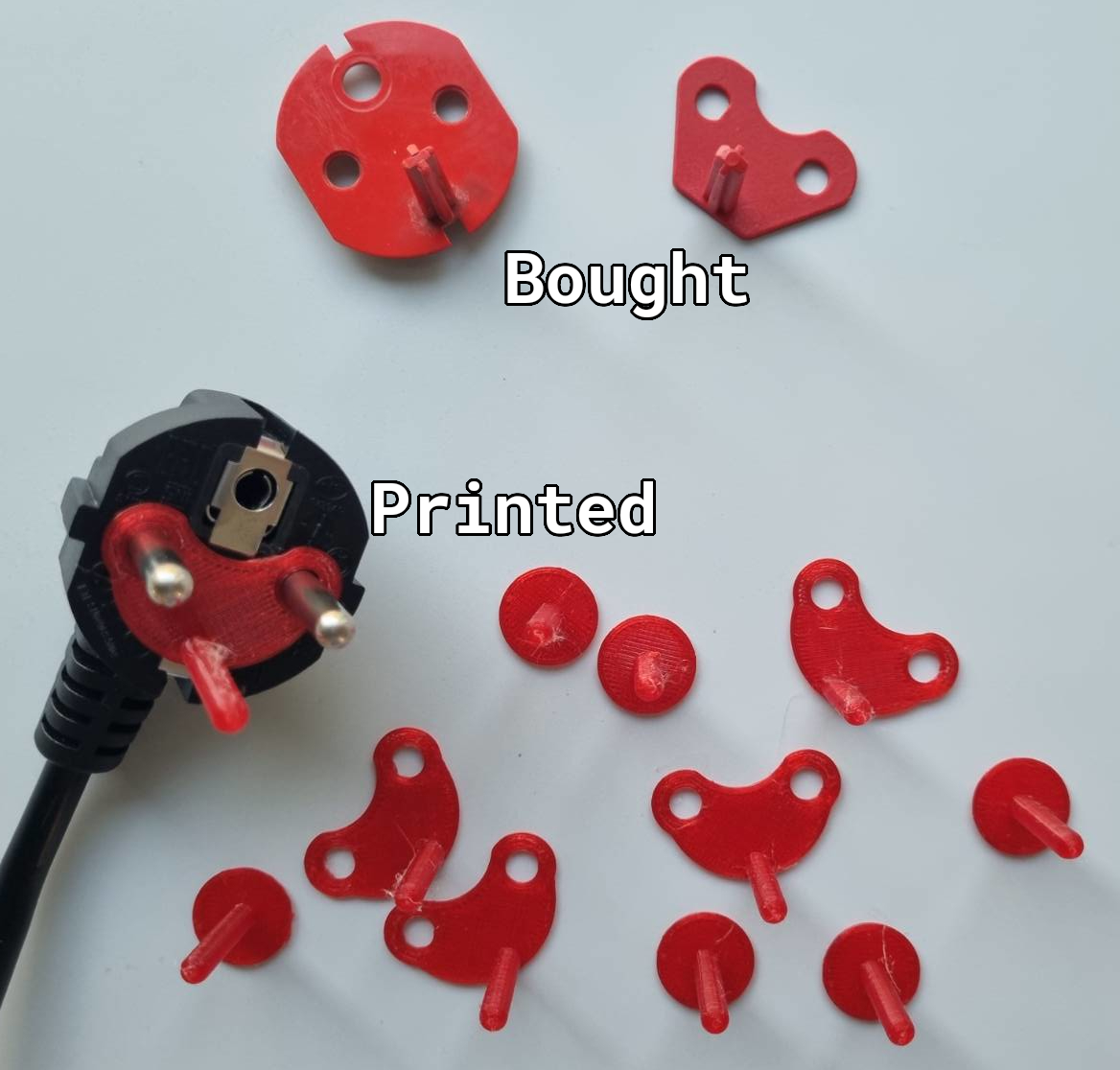 Unlocking pins for EU electric sockets by Mad Szalinski | Download free ...