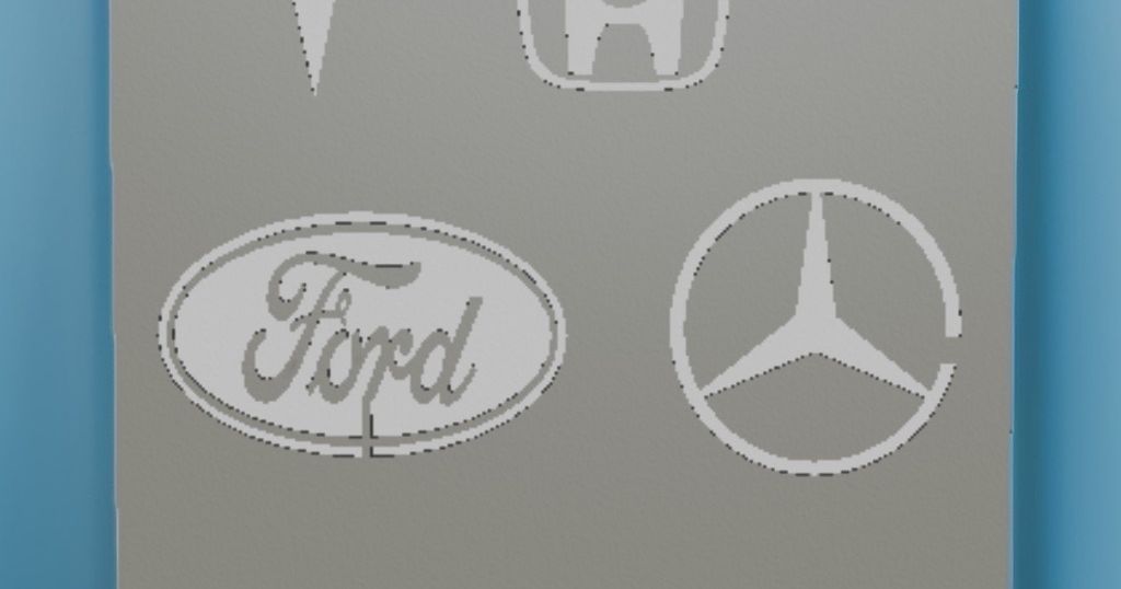 Car Logo's Stencil by SplendidMouse | Download free STL model ...