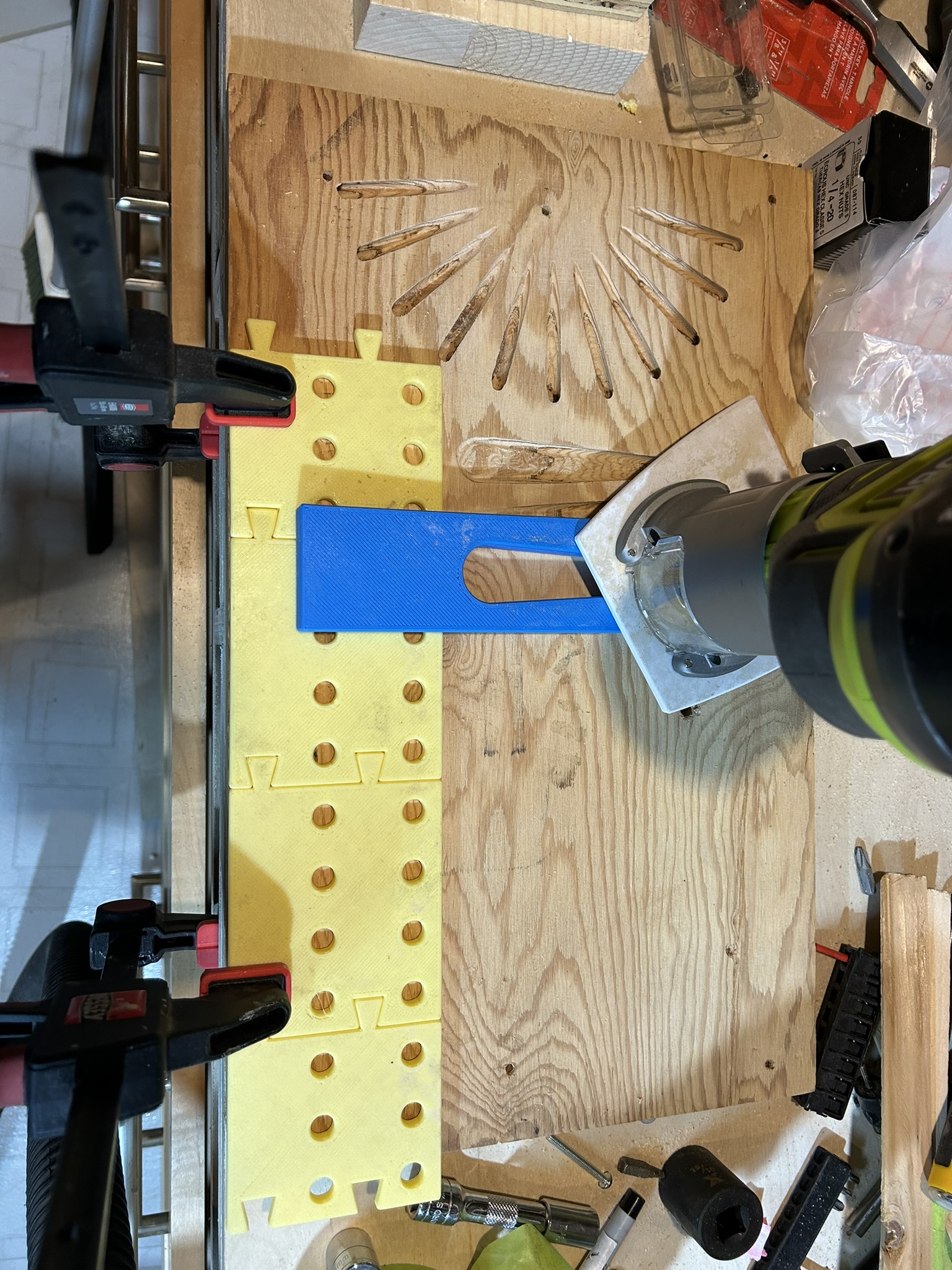 Linear Pattern Router Carving Jig by middleagedspread | Download free ...