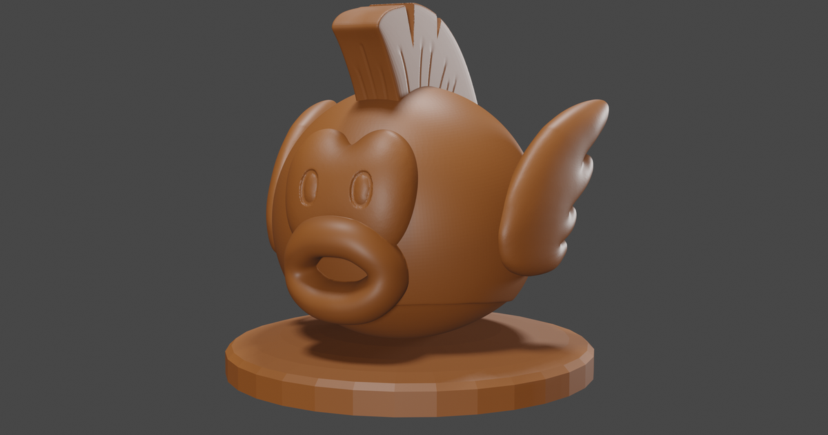Mario inspired, Cheep Cheep , Tabletop DnD miniature by ...