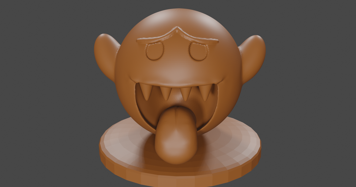 Mario inspired, Boo , Tabletop DnD miniature by ...