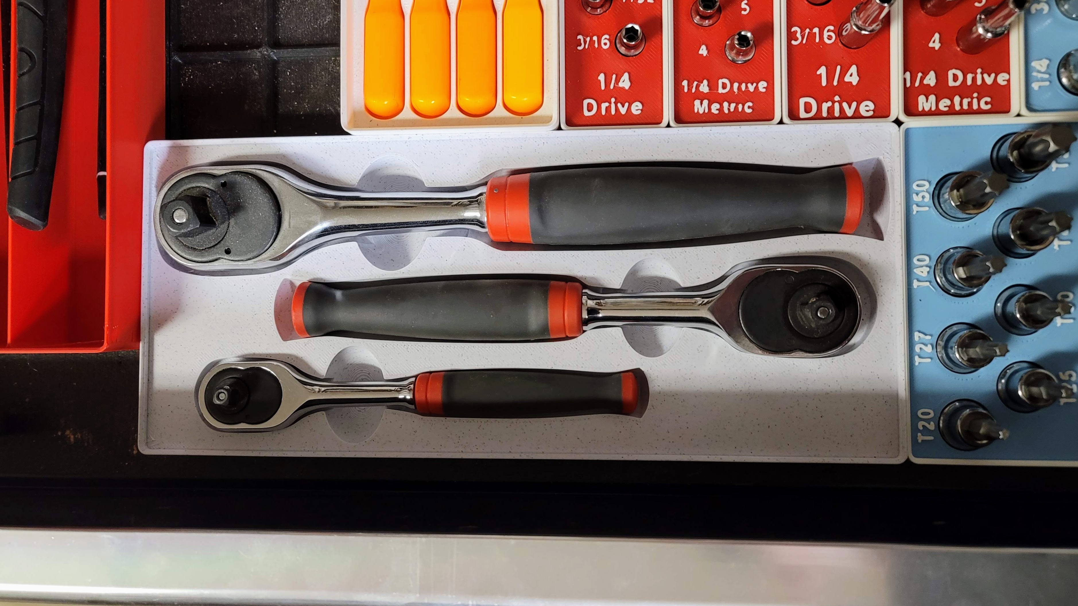 Gridfinity Socket Wrench/Ratchet Holder by jcj99 | Download free STL model | Printables.com