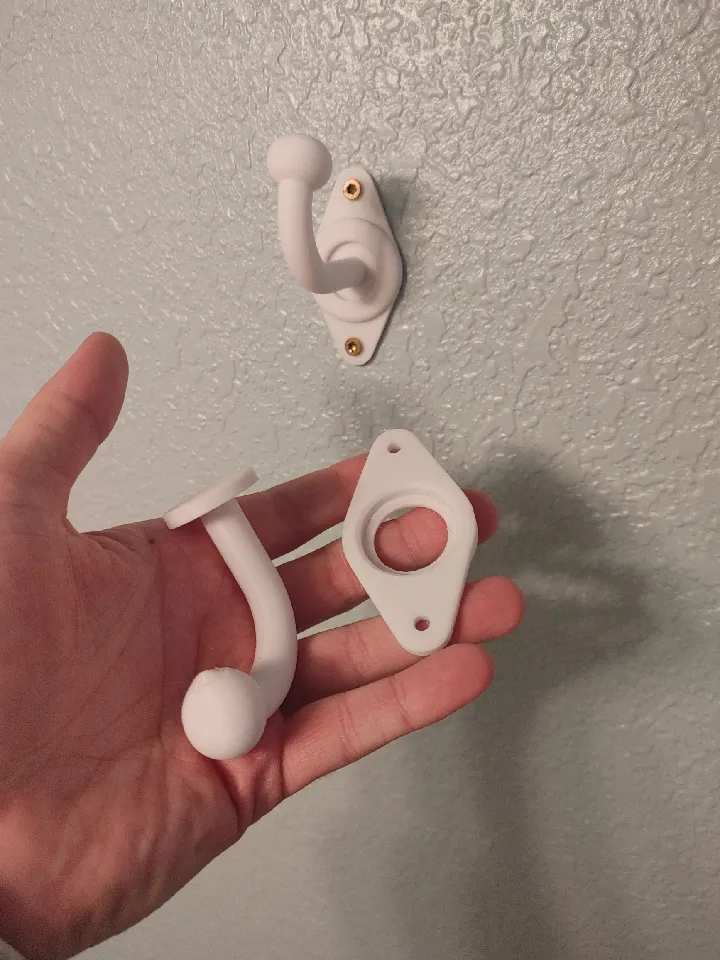 2 piece hook hanger by ARTEngineering | Download free STL model ...