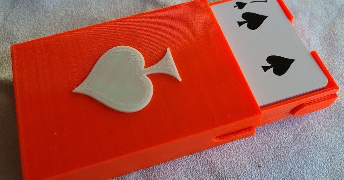 Playing card case by dynaqua | Download free STL model | Printables.com