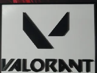 Valorant Logo by LoboPretoDes | Download free STL model | Printables.com