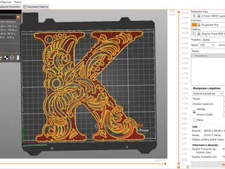 standing initial: letter K by Nina Máčová | Download free STL model ...