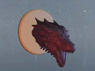 Dragon Bust Wall by pavel benes | Download free STL model | Printables.com