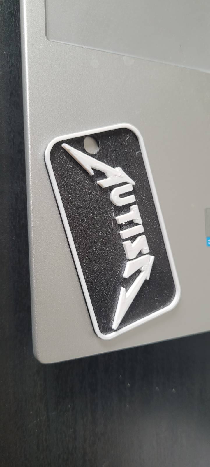 Autism Metallica Logo Keychain - normal tag by Printeyy | Download free ...