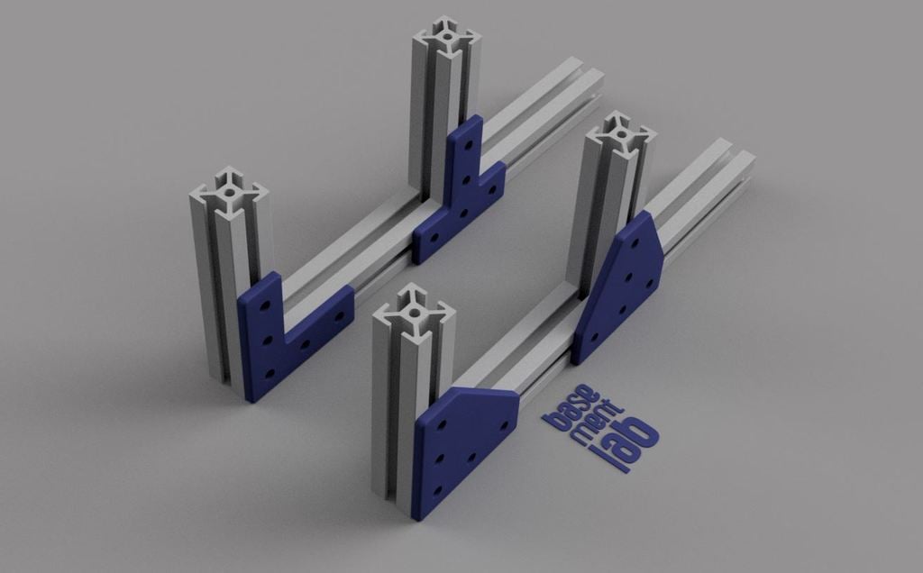 2020 / 3030 T-Slot Framing Structural Brackets by BasementLAB ...