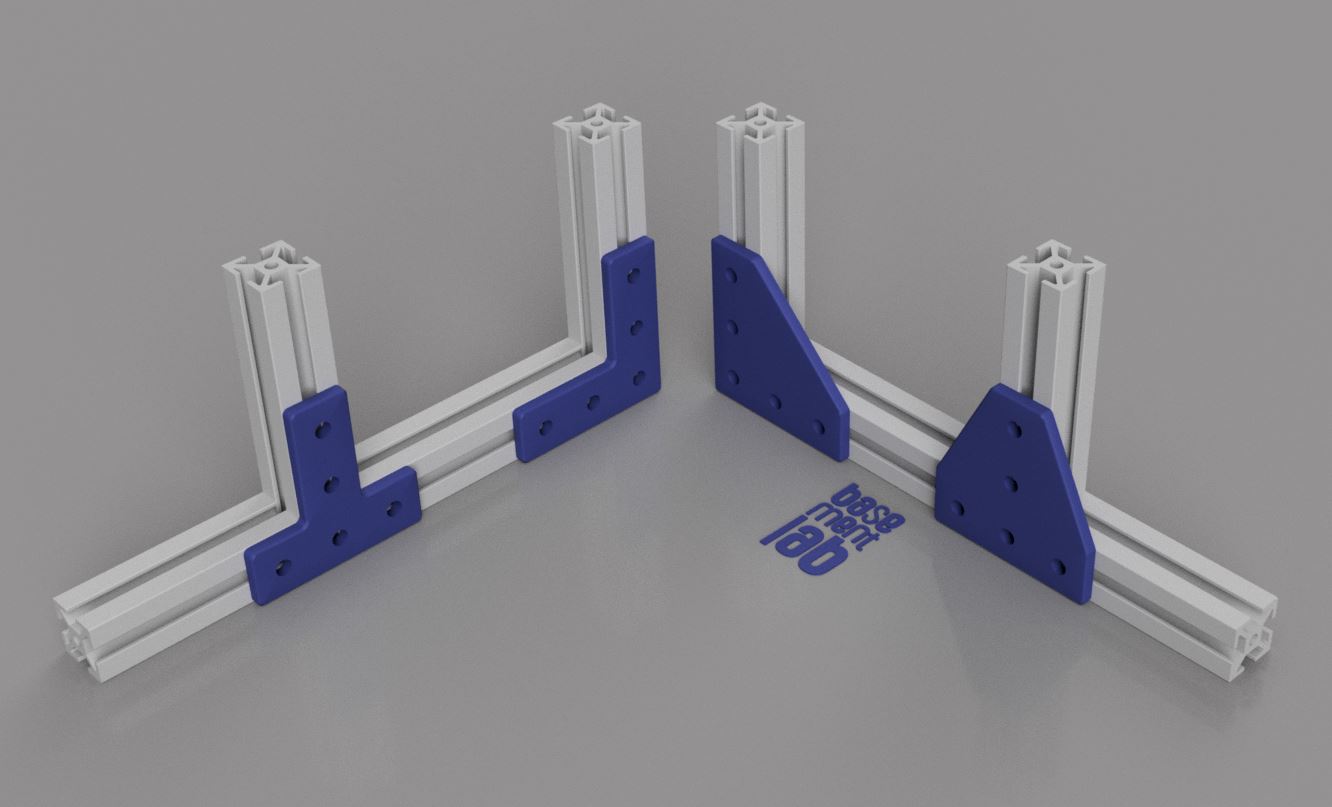 2020 / 3030 T-Slot Framing Structural Brackets by BasementLAB ...