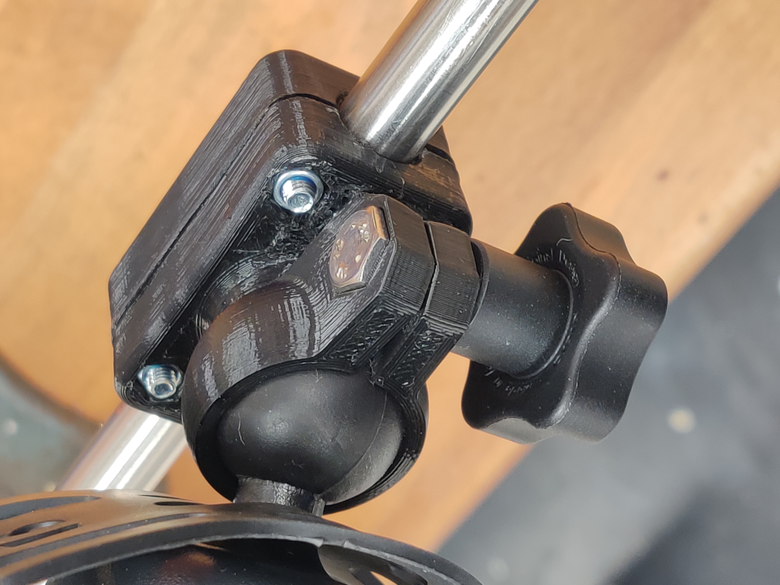 RAM Ball Mount for 12 mm round bar by bob3dp | Download free STL model ...