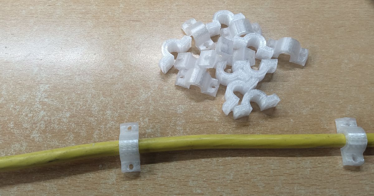 cable clip / holder by MadeInGermany | Download free STL model ...