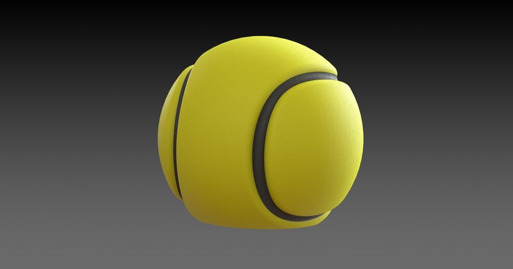 Tennis ball with flat side by Gxrkensalat | Download free STL model ...