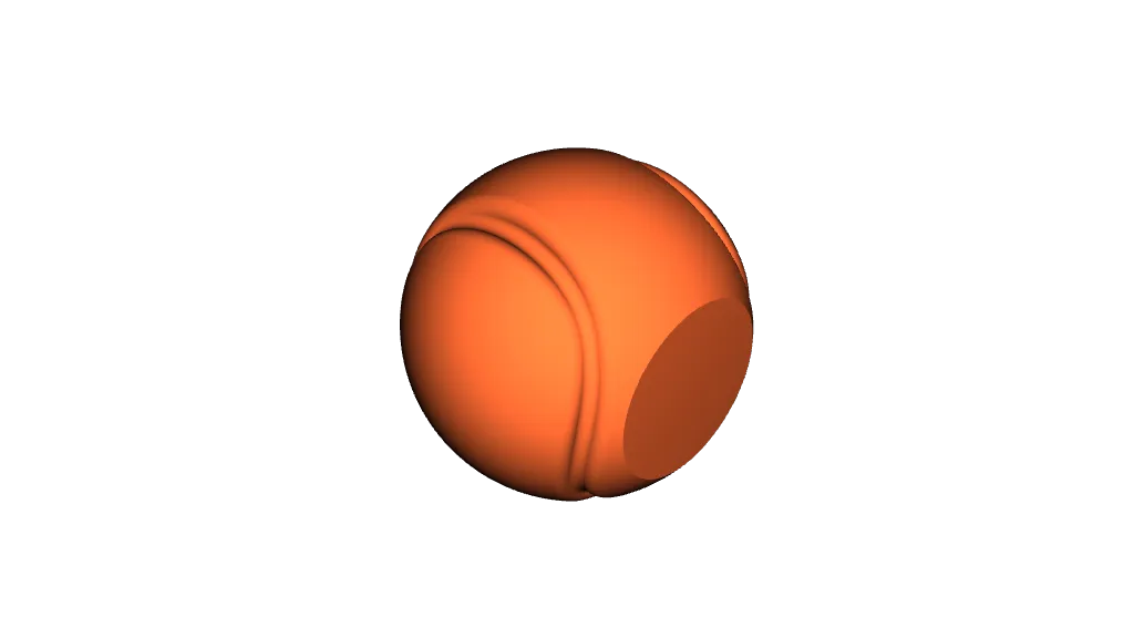 Tennis ball with flat side by Gxrkensalat | Download free STL model ...