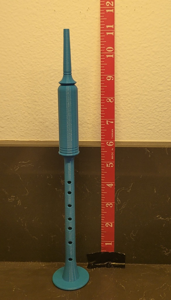 Working & Fully Printable Mini Bagpipe Practice Chanter (11in) by ...