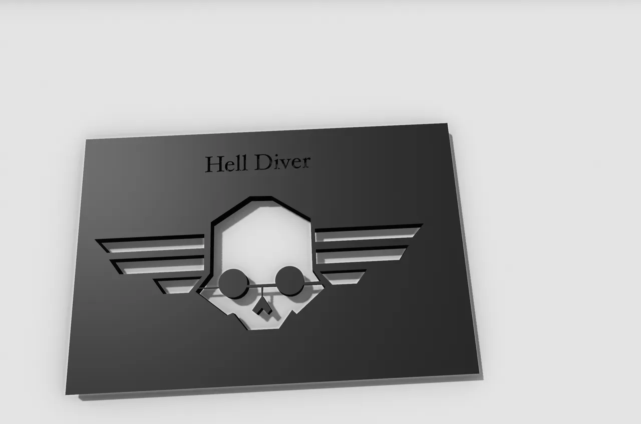 Hell-Diver Stencil by The_3Dprinter-Wizard | Download free STL model ...