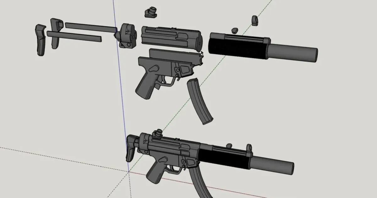 MP5 Prop von Reaper | Kostenloses STL-Modell herunterladen | Printables.com