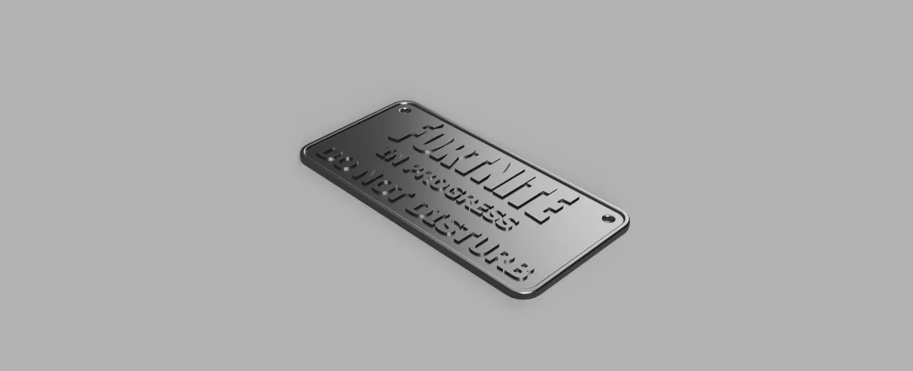 Fortnite Battle Royal Door Sign by Miguel 3D | Download free STL model ...