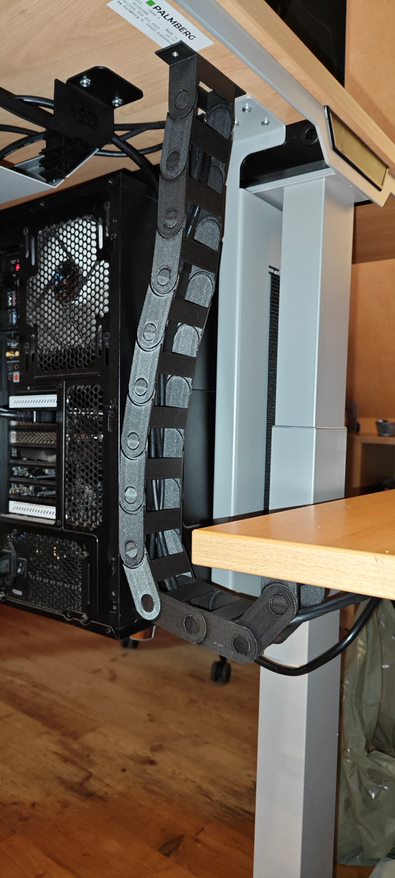 Standing Desk Cable Chain Desk Mount by Kelnoc | Download free STL ...