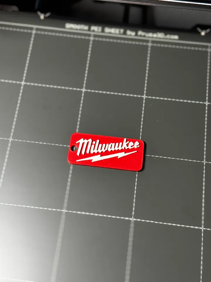 Milwaukee Tool Keychain by awkwardcarl | Download free STL model ...