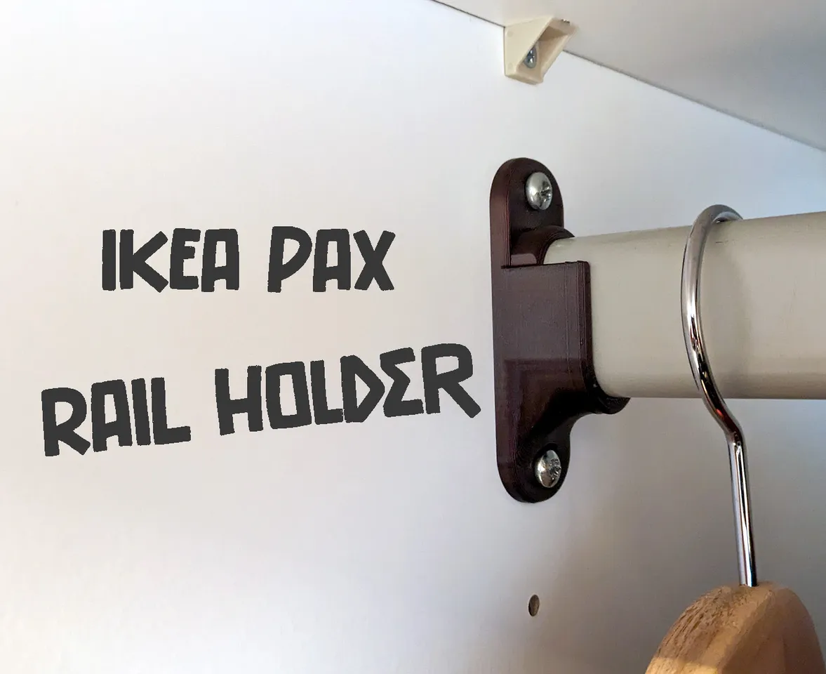 IKEA PAX: Rail holder replacement by flazer | Download free STL model | Printables.com