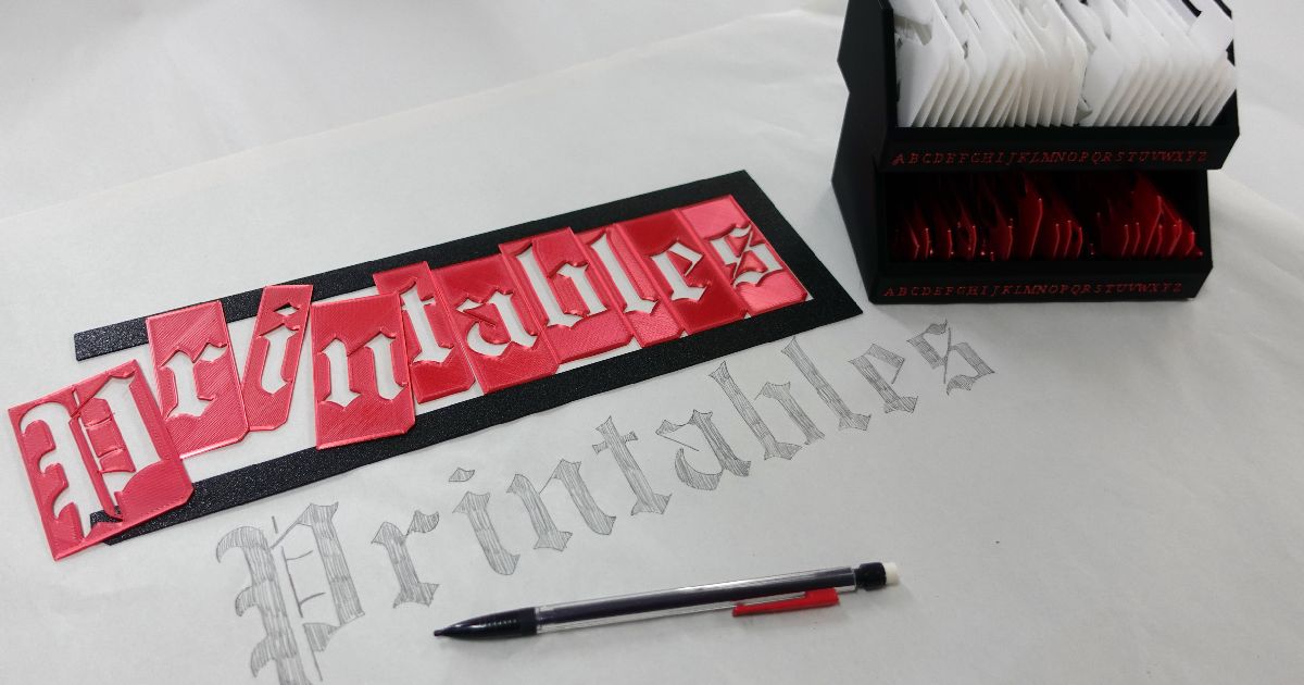 Movable Type Stencil - Engravers Old English by WrinklySackNick ...