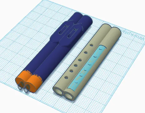 Drone Flute (fully 3d printed, working) by JaredKami1 | Download free ...