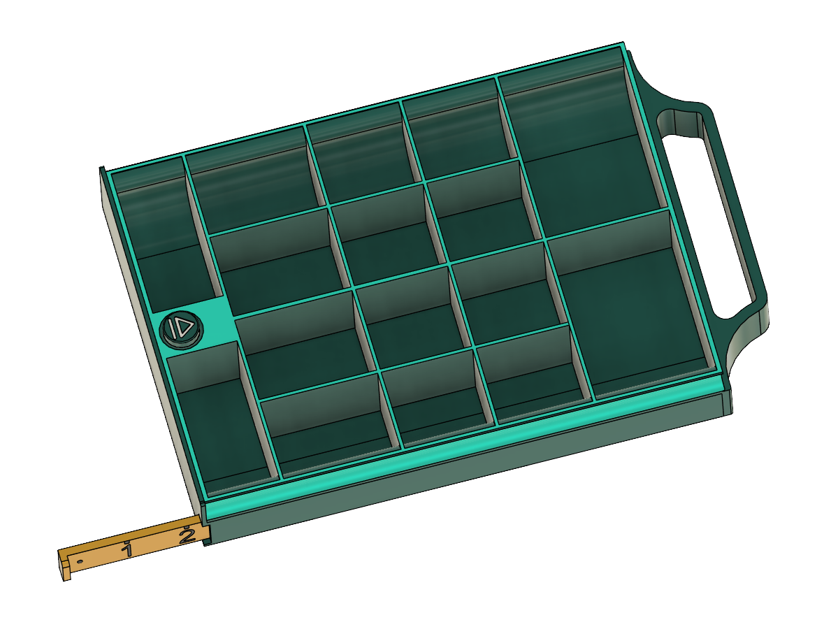 PUSH BUTTON TACKLE BOX WITH BUILT IN RULER by AskNinjaT | Download free ...