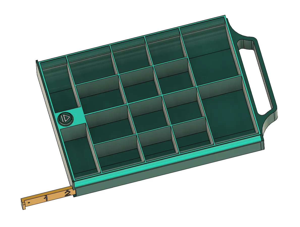 PUSH BUTTON TACKLE BOX WITH BUILT IN RULER by AskNinjaT | Download free ...