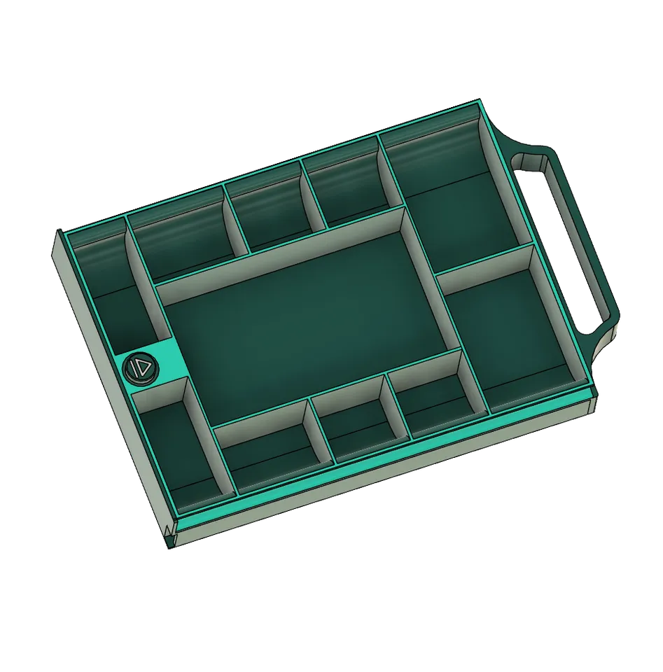 PUSH BUTTON TACKLE BOX WITH BUILT IN RULER by AskNinjaT | Download free ...