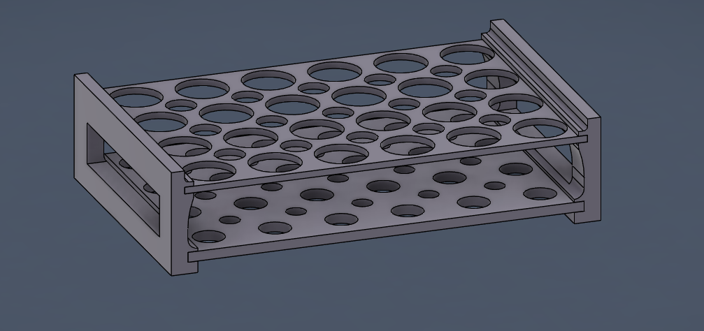 50 mL and 15 mL Test Tube Rack by _donkey-brains_ | Download free STL ...