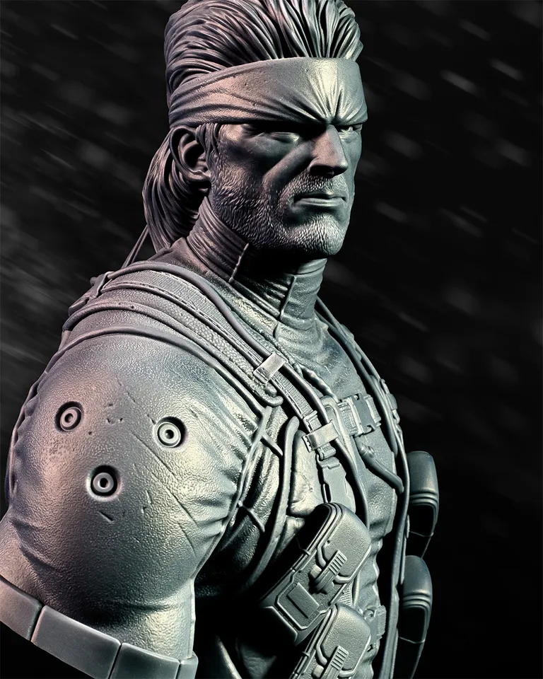 Solid Snake [resin pre-supported] by Eastman | Download free STL model ...