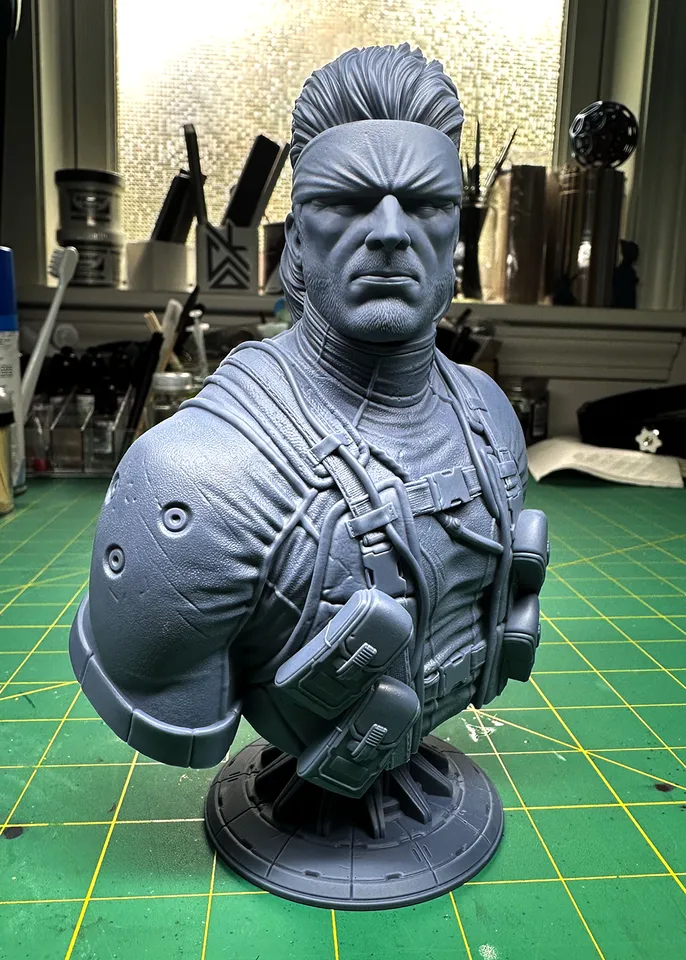 solid snake 3d print