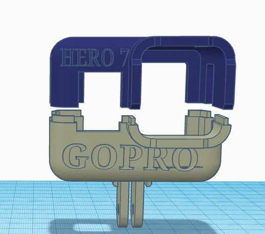 GOPRO HERO 7 split case by Alejandro The Gecko | Download free STL ...