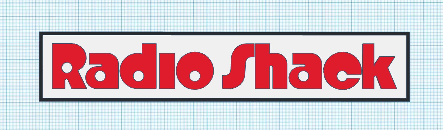 Radio Shack Logo from the 1970s-1980s by GC | Download free STL model ...