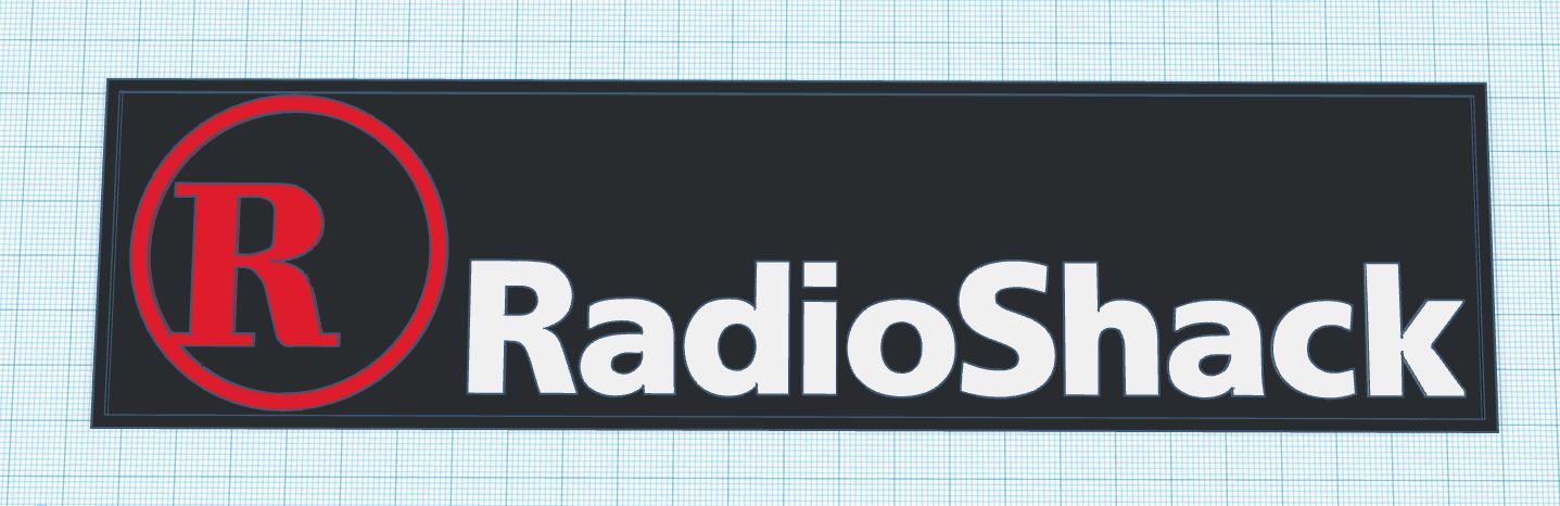 1990's Radio Shack Logo by GC | Download free STL model | Printables.com