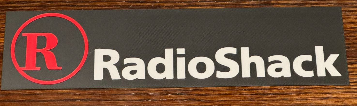1990's Radio Shack Logo by GC | Download free STL model | Printables.com