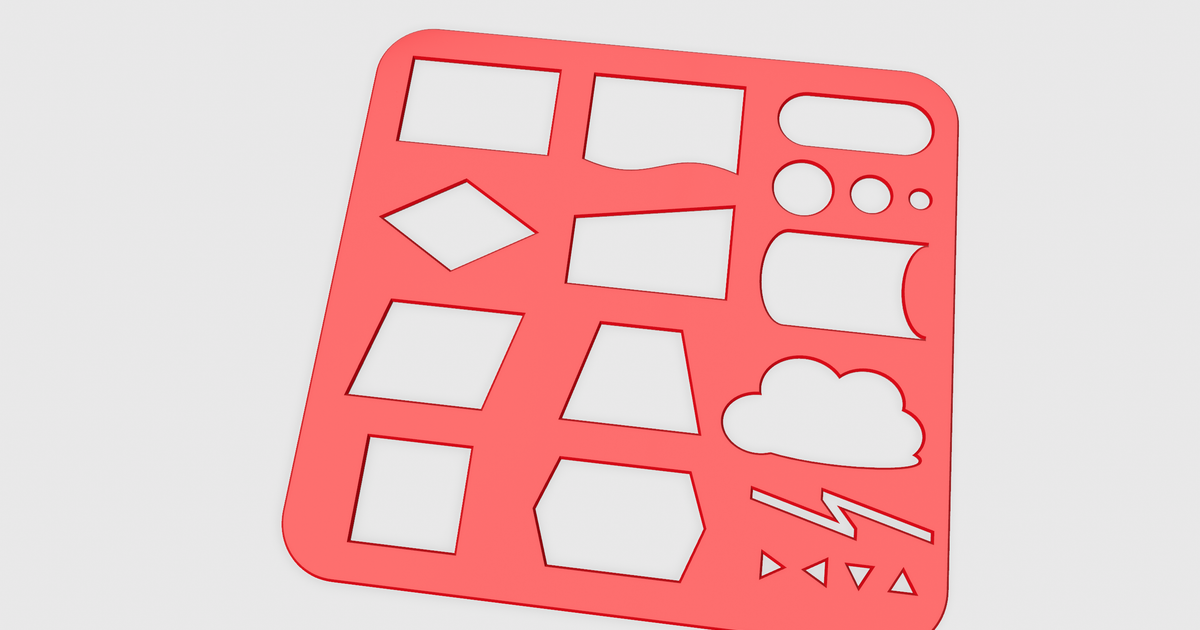 Flowchart template by 3DBob | Download free STL model | Printables.com
