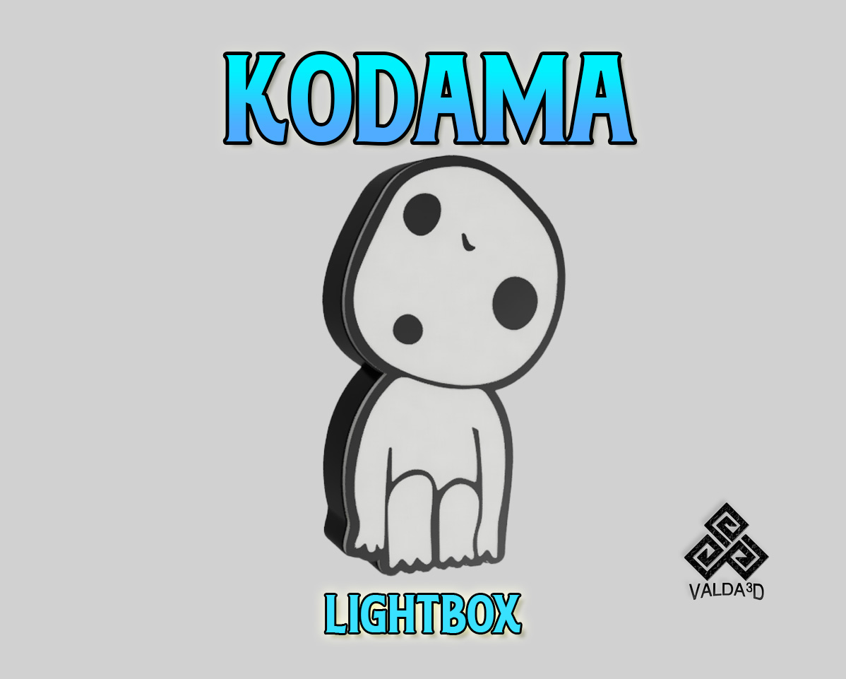 Sitted Kodama Lightbox by Valda3D | Printables Store