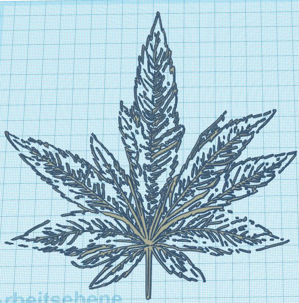 Cannabis Leaf Weed por LucaistNobi | Descargar modelo STL gratuito ...