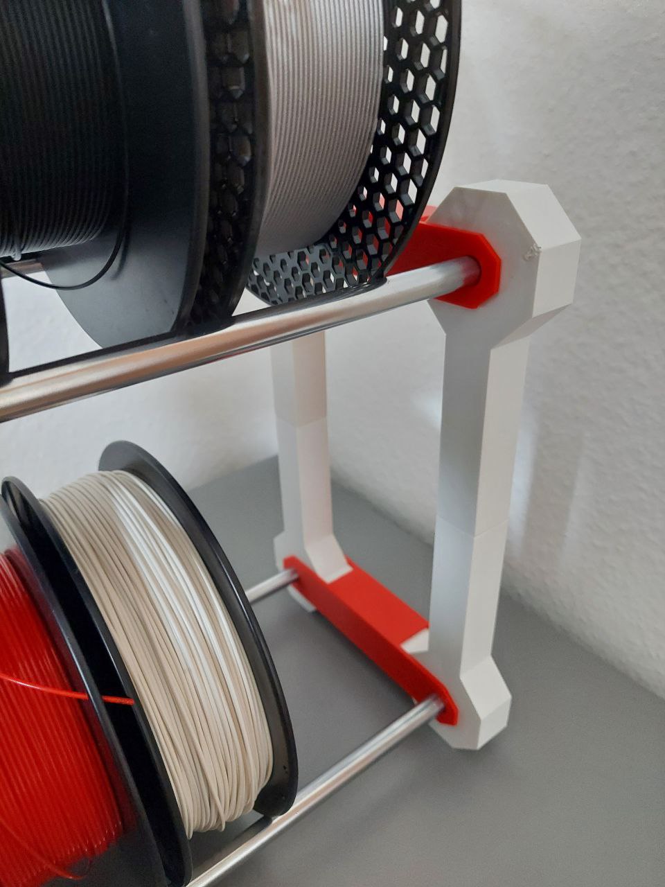 Additional support for the Filament Rack with Aluminium Bars by ...