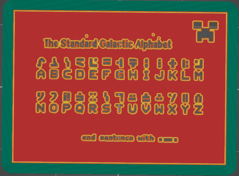 Minecraft Stencil/Universal Galactic Language (Zeichenschablonen) by ...