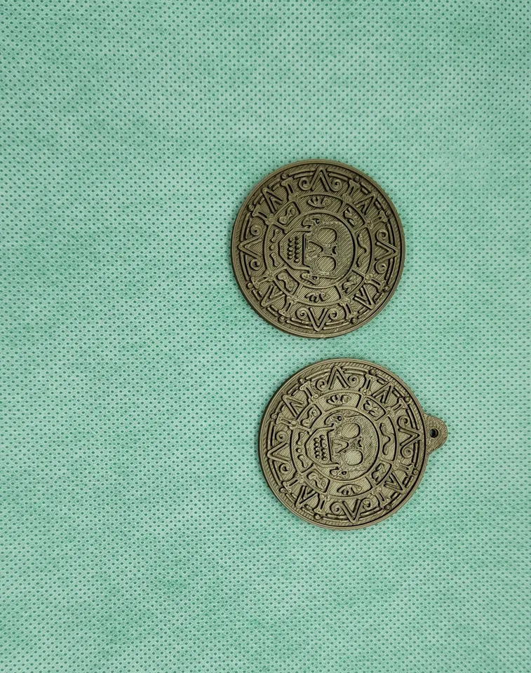AZTEC PIRATE PENDANT CIONDOLO COIN STAND by MakerDavid3d | Download ...