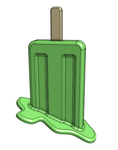 Melting popsicle by ottar7 | Download free STL model | Printables.com