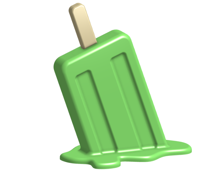 Melting popsicle by ottar7 | Download free STL model | Printables.com