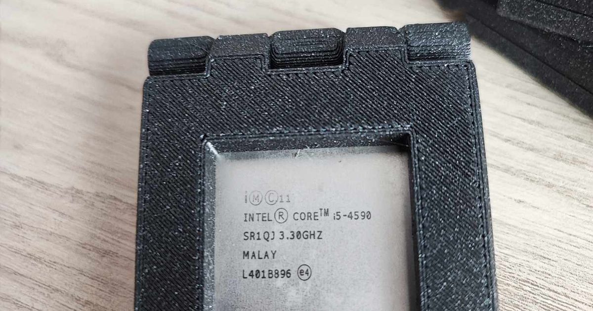 Intel CPU Clamshell Case LGA 1200, 1151, 1150, 1155 (Print-In-Place ...