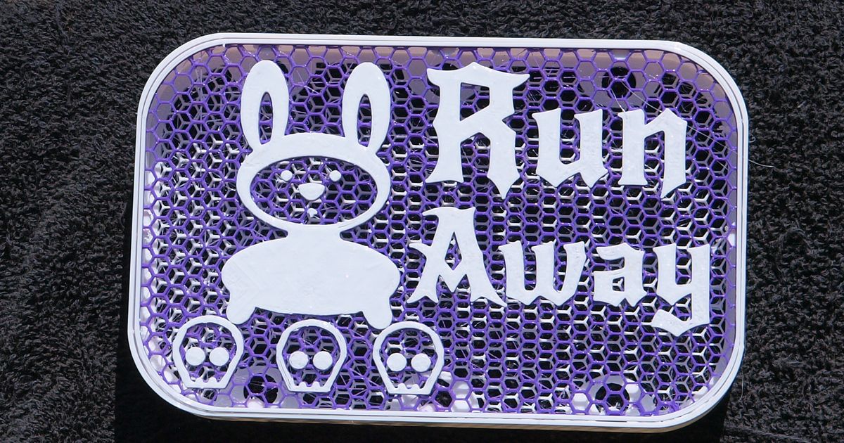 Monty Python "Run Away" sign by h2odragon | Download free STL model ...