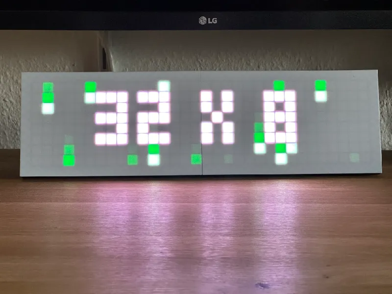 PixelClock 32x8 by AWSW | Download free STL model | Printables.com