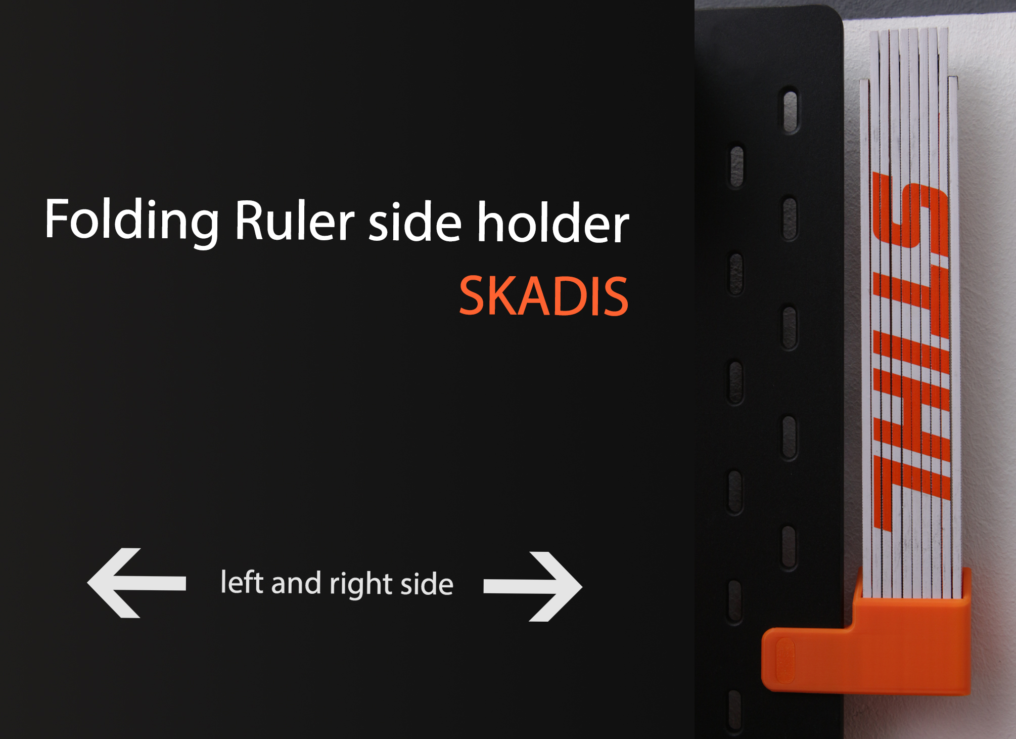 Folding ruler side holder skadis by Sergej | Download free STL model ...